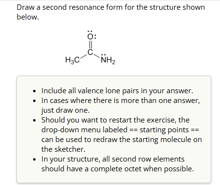 Solved Draw a second resonance form for the structure shown | Chegg.com