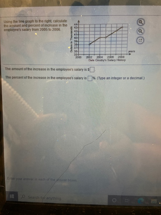 Solved 44 Using the line graph to the right, calculate the | Chegg.com