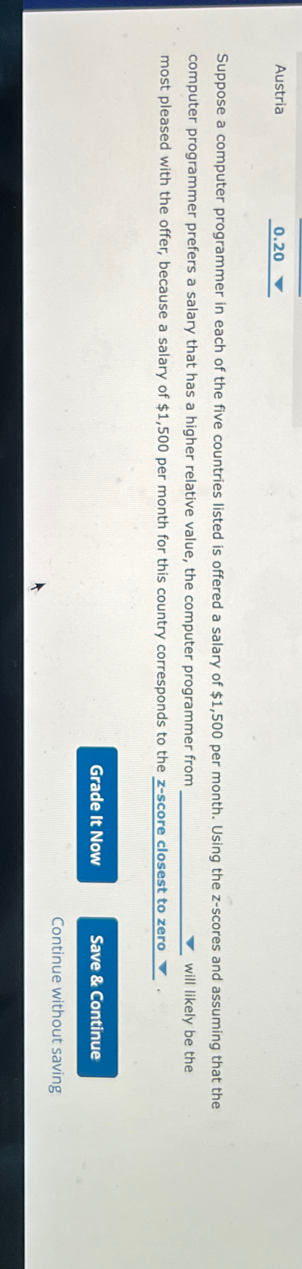 Solved Austria0.20Suppose a computer programmer in each of | Chegg.com