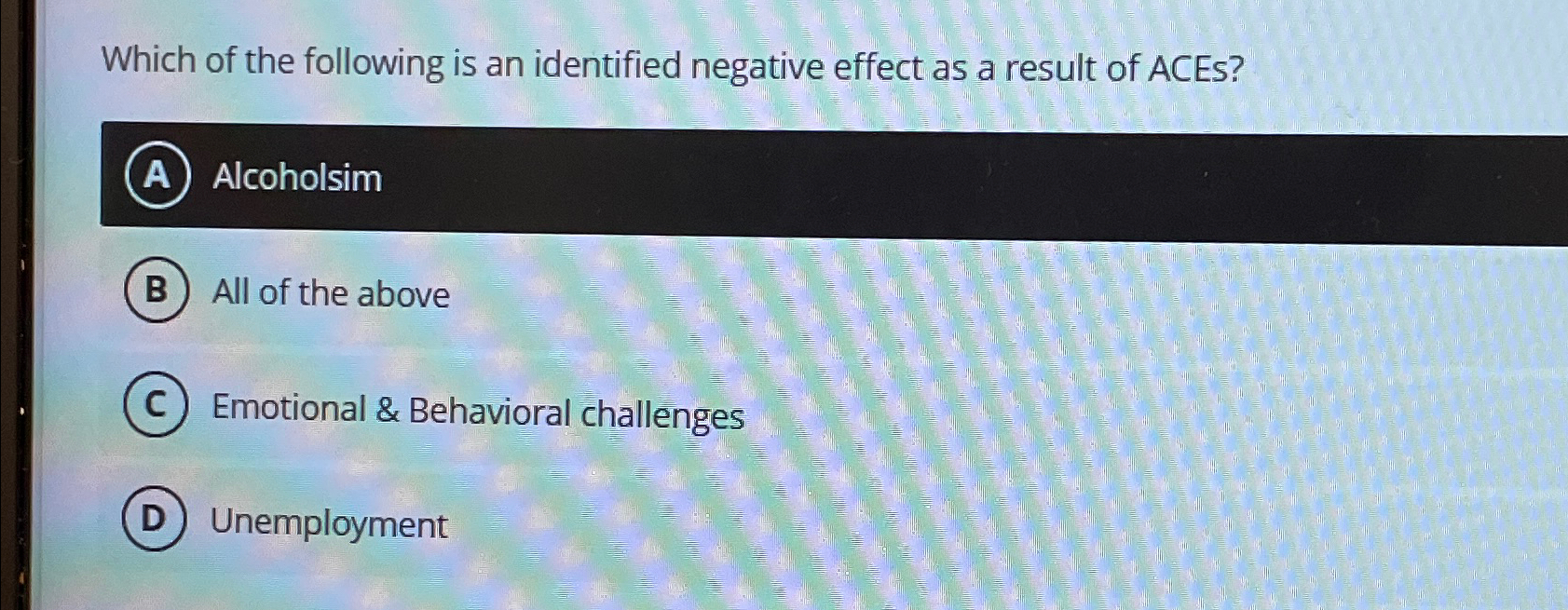 Solved Which of the following is an identified negative | Chegg.com