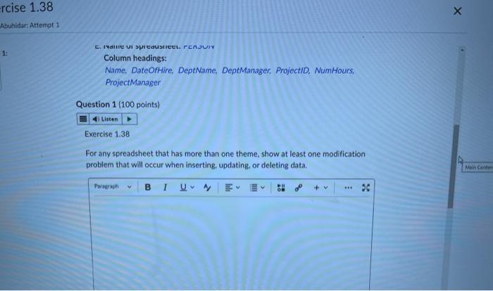 Solved The following spreadsheets form a set of named | Chegg.com