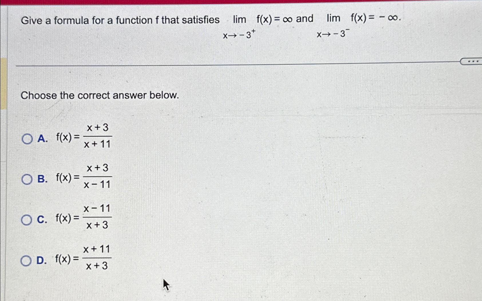 Solved Give a formula for a function f that satisfies | Chegg.com