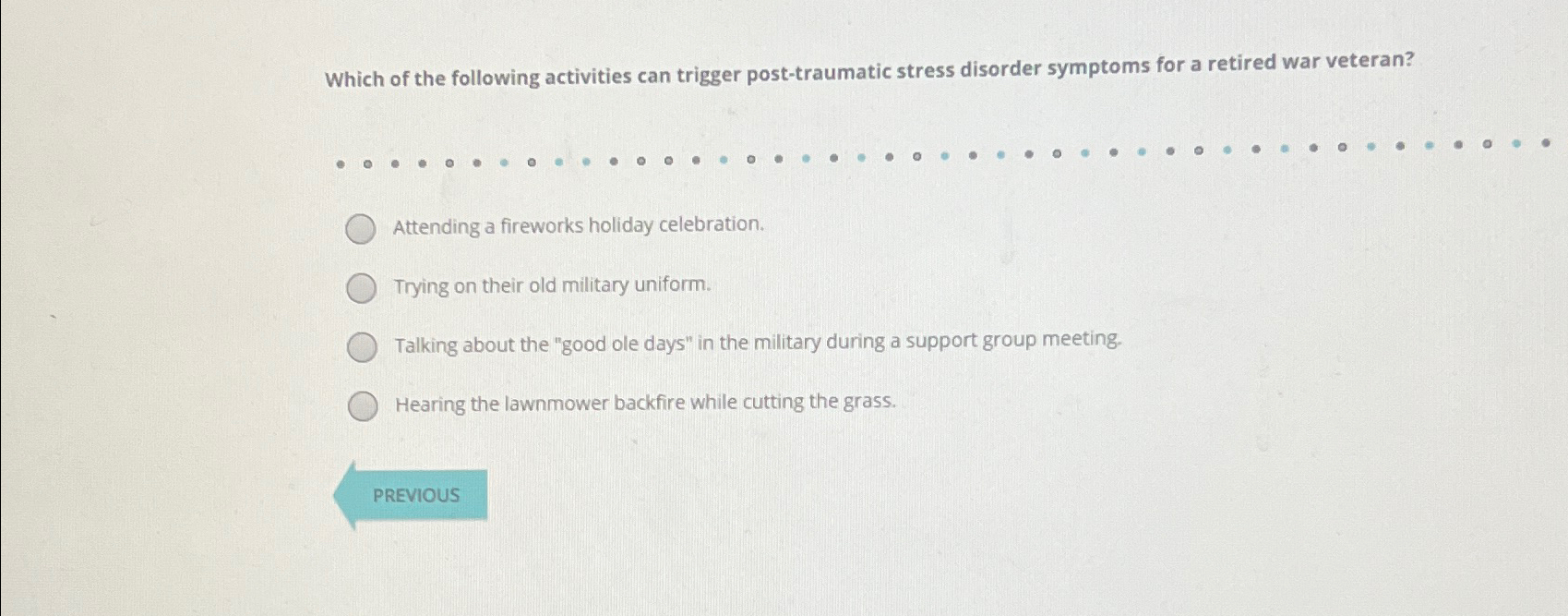 Solved Which of the following activities can trigger | Chegg.com
