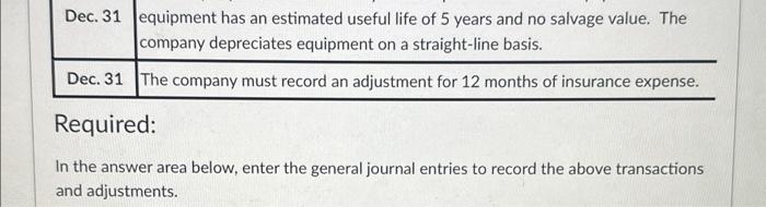 Solved Journal Entries: In the answer area below, enter the | Chegg.com
