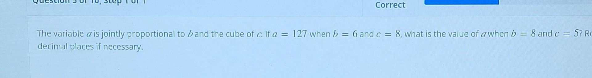 Solved The variable a is jointly proportional to b and the | Chegg.com