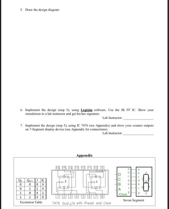 Solved Design Problem: Using JK-FF, design a 3-bit counter | Chegg.com