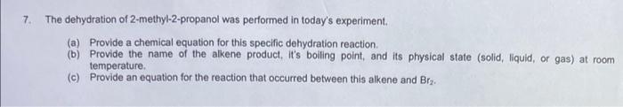Solved 4. The oxidation of 2-propanol produces acetone, a | Chegg.com