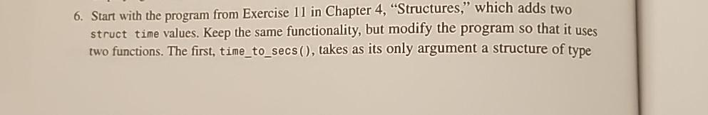 Solved Start with the program from Exercise 11 ﻿in Chapter | Chegg.com
