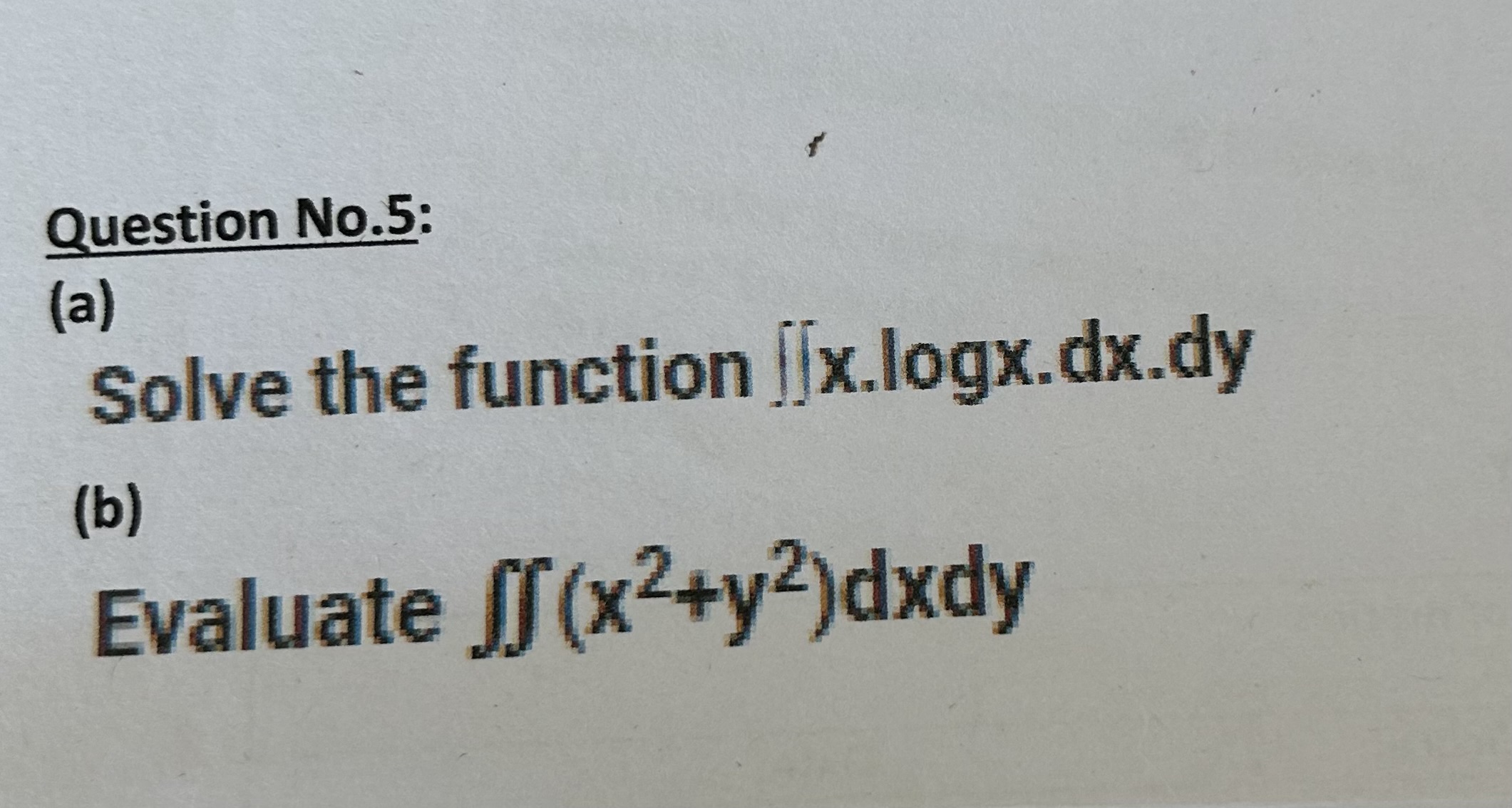 Solved Question No.5:(a)Solve the function | Chegg.com