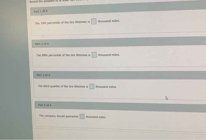Solved 39 Com Tire Lifetimes The Lifetime Of A Certain Type