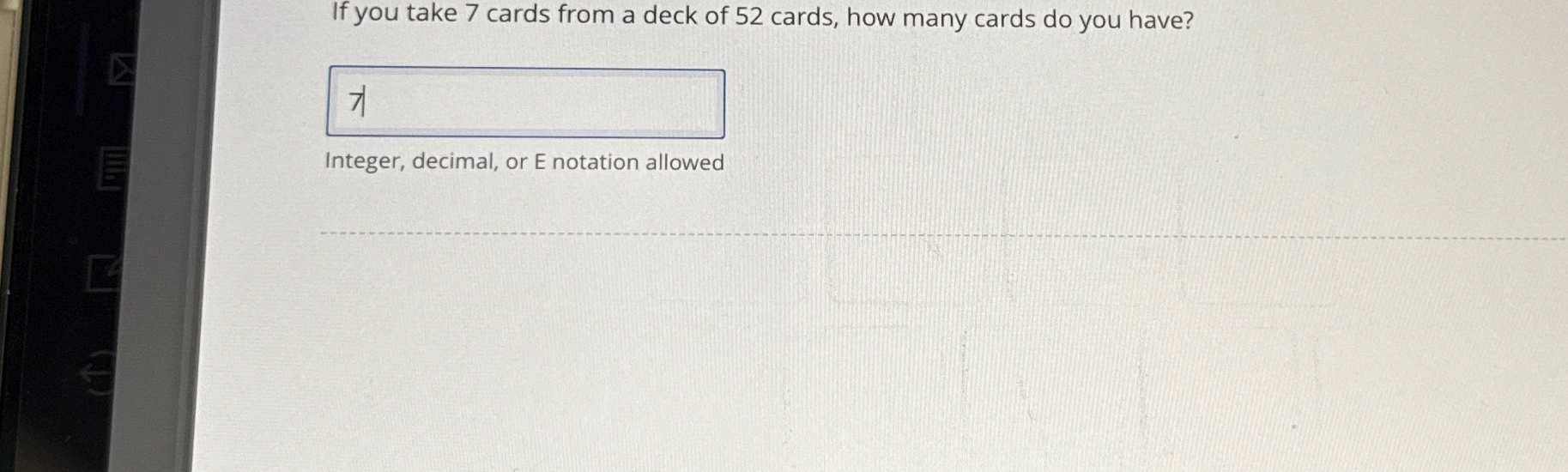 Solved If you take 7 ﻿cards from a deck of 52 ﻿cards, how | Chegg.com