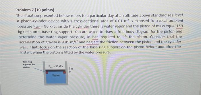 Solved Problem 7 (10 points) The situation presented below | Chegg.com