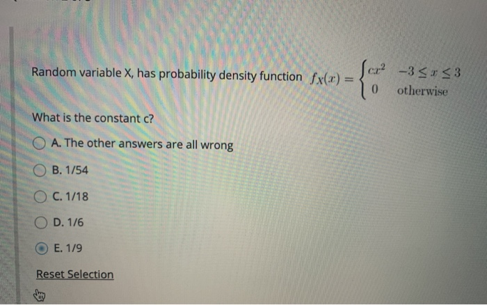 Solved Random variable X, has probability density function | Chegg.com