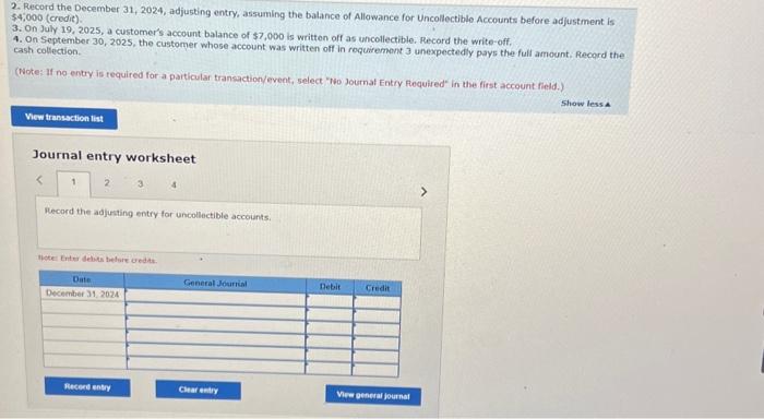 Solved Journal entry worksheet On September 30,2025 , the | Chegg.com