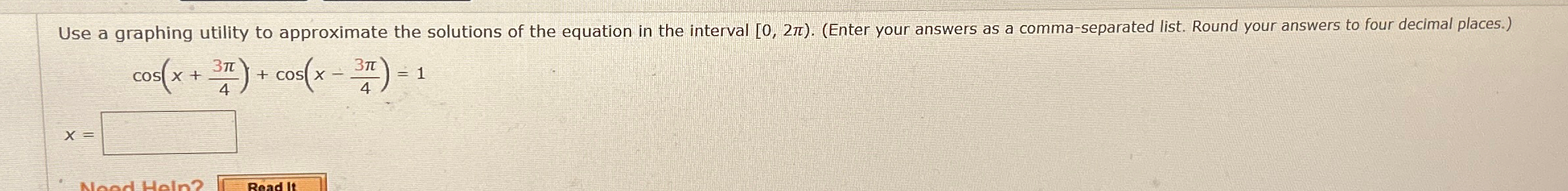 Solved Use a graphing utility to approximate the solutions | Chegg.com