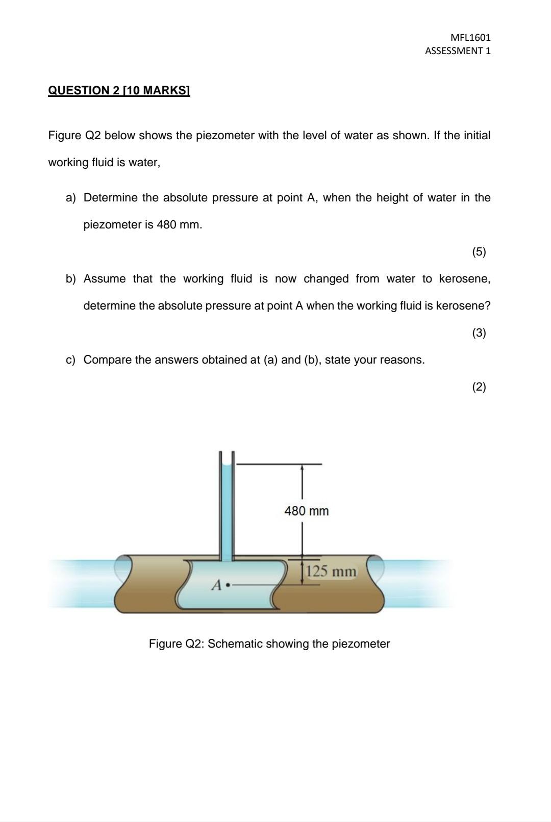 Solved MFL1601 ASSESSMENT 1 QUESTION 3 [10 MARKS] Check if | Chegg.com