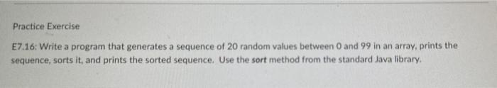 Solved Practice Exercise E716 Write A Program That 5442