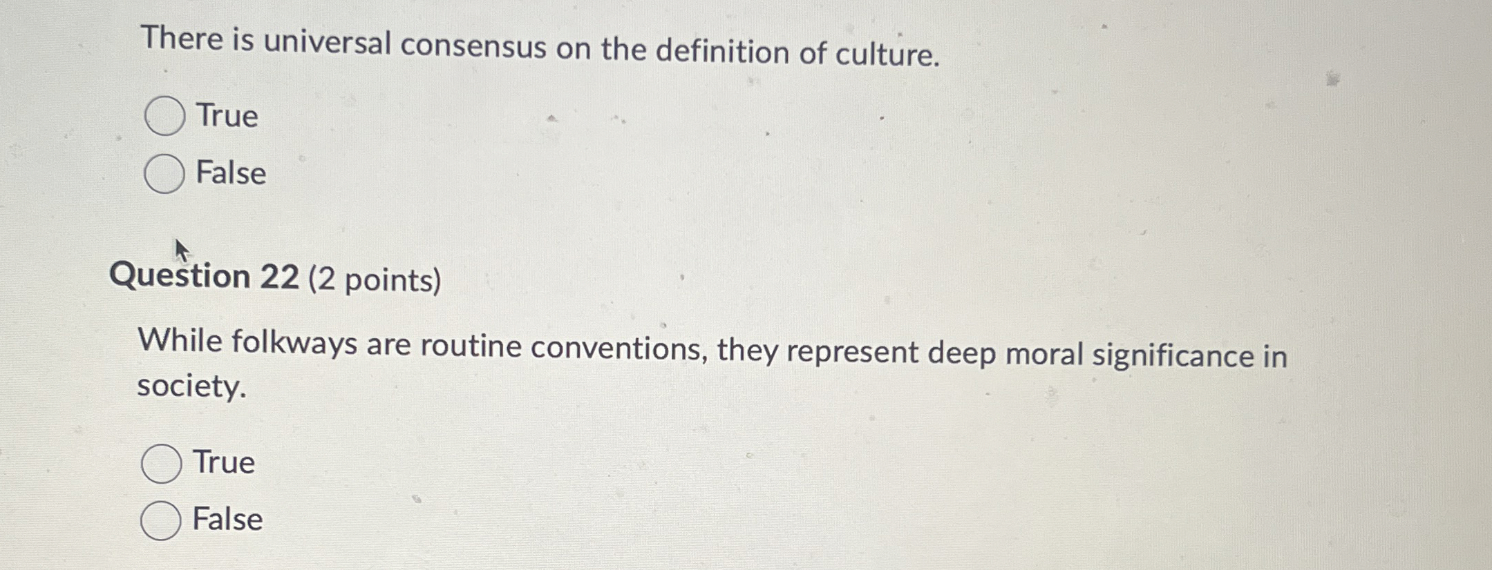 Solved There is universal consensus on the definition of | Chegg.com