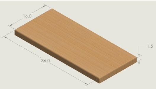 Solved create a bracket design for this floating shelf | Chegg.com