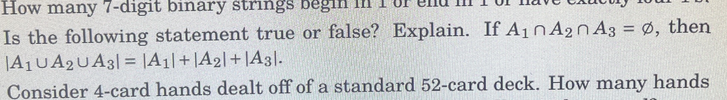 Solved Is the following statement true or false? Explain. If | Chegg.com