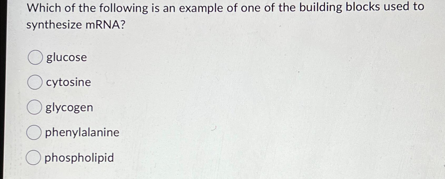Solved Which of the following is an example of one of the | Chegg.com
