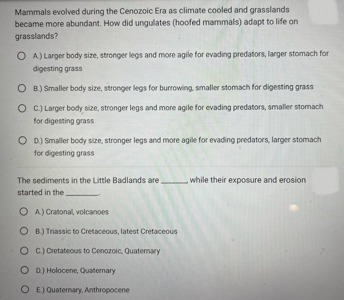 Solved Which of the following characteristics of sedimentary | Chegg.com