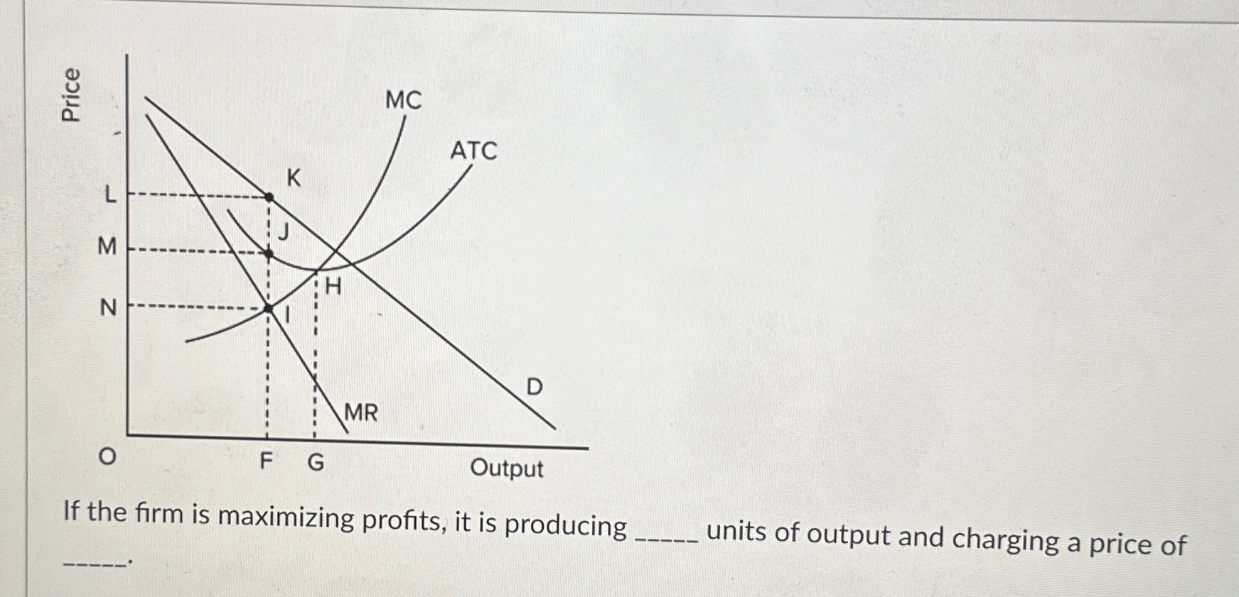 Solved If the firm is maximizing profits, it is producing | Chegg.com