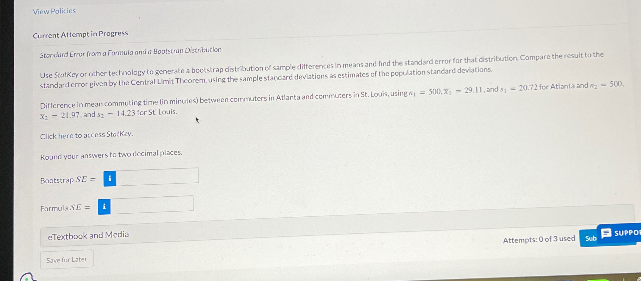 Solved View PoliciesCurrent Attempt in ProgressStandard | Chegg.com