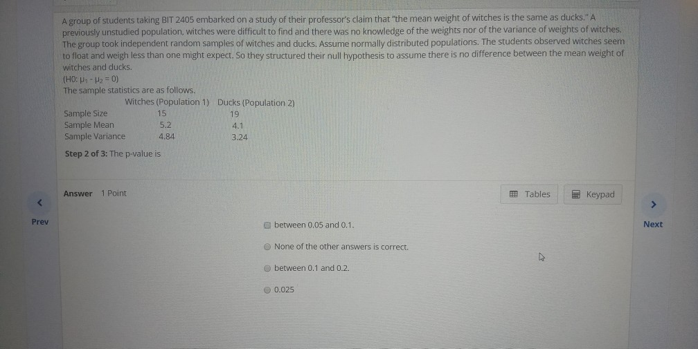 Solved A group of students taking BIT 2405 embarked on a | Chegg.com