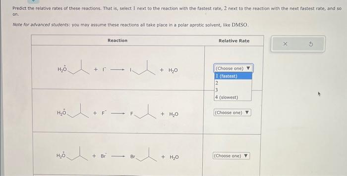 Solved Predict the relative rates of these reactions. That | Chegg.com
