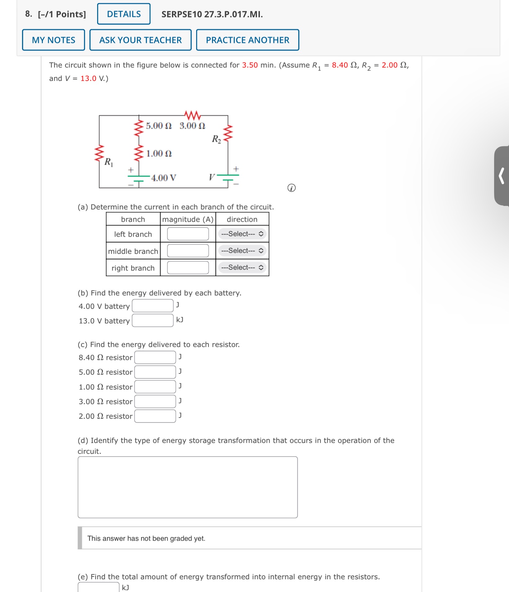 Solved The circuit shown in the figure below is connected | Chegg.com