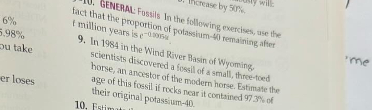Solved fact that the AL: Fossils In the following exercises, | Chegg.com