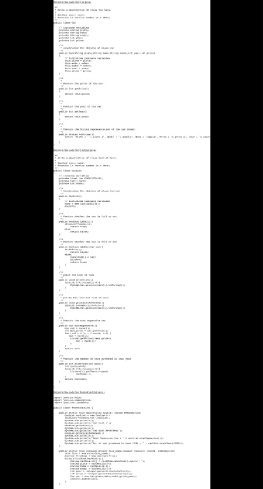 Solved Please complete this in bluej (java). Use comments | Chegg.com