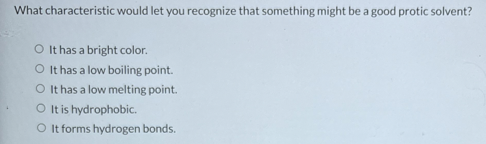 Solved What characteristic would let you recognize that | Chegg.com