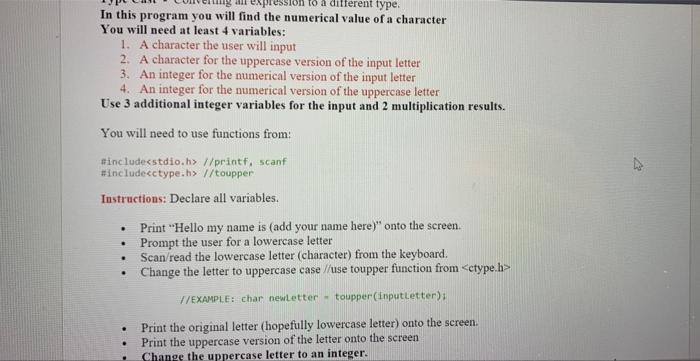 Solved In this program you will find the numerical value of | Chegg.com