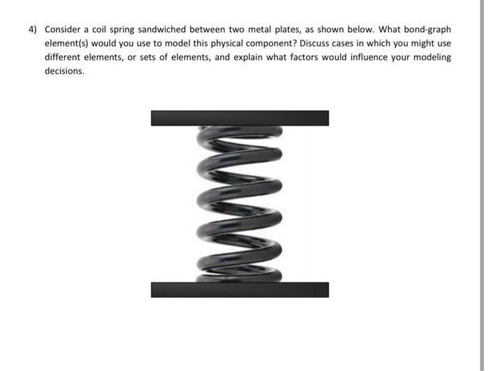 Solved 4) Consider a coil spring sandwiched between two | Chegg.com
