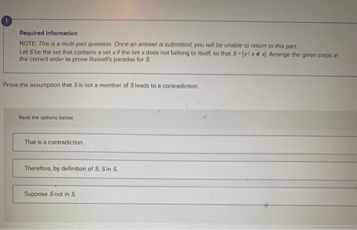 Solved Arrange the given steps in the correct order to prove | Chegg.com