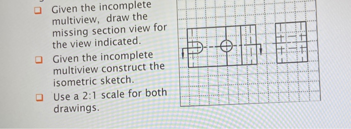 Solved In the problem the front view and side view are given | Chegg.com