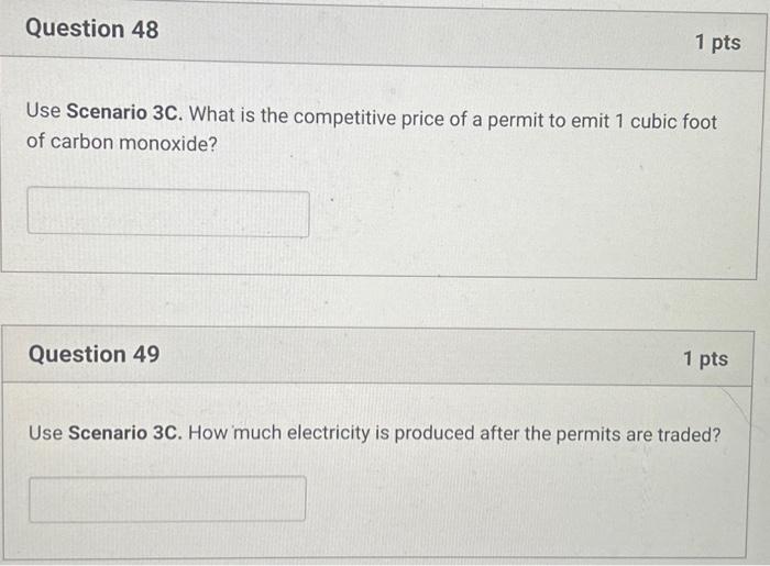 Solved Use Scenario 3C. What is the competitive price of a | Chegg.com