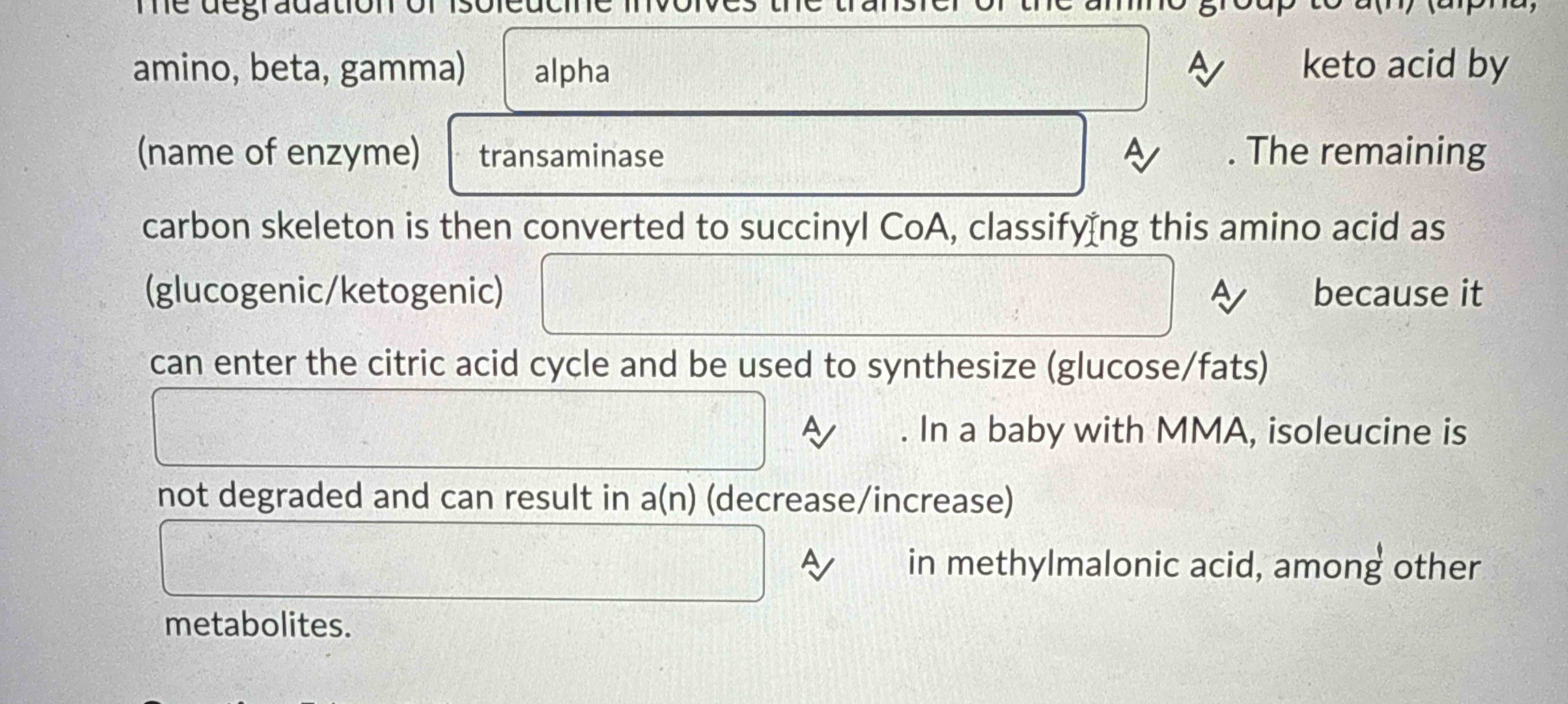 Solved amino, beta, gamma)(name of enzyme)A . ﻿The remaining | Chegg.com