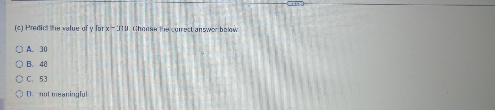 Solved Find the equation of the regression line for the | Chegg.com