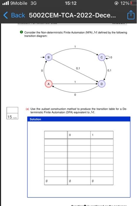Solved (1) Consider the Non-deterministic Finite Automaton | Chegg.com Solved (1) Consider the Non-deterministic Finite Automaton | Chegg.com