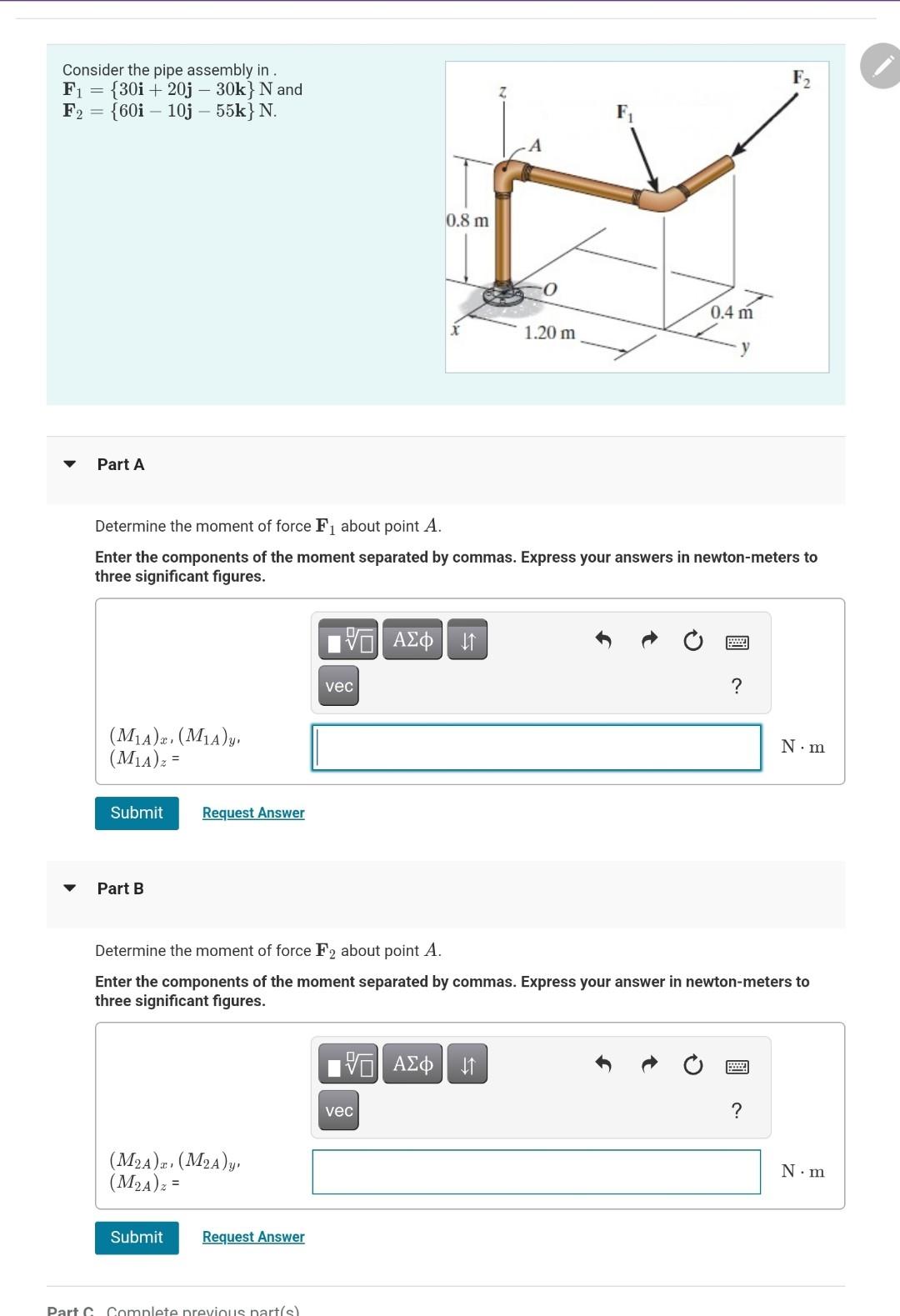 Solved 4.49 - This is a Statics problem that deals with | Chegg.com