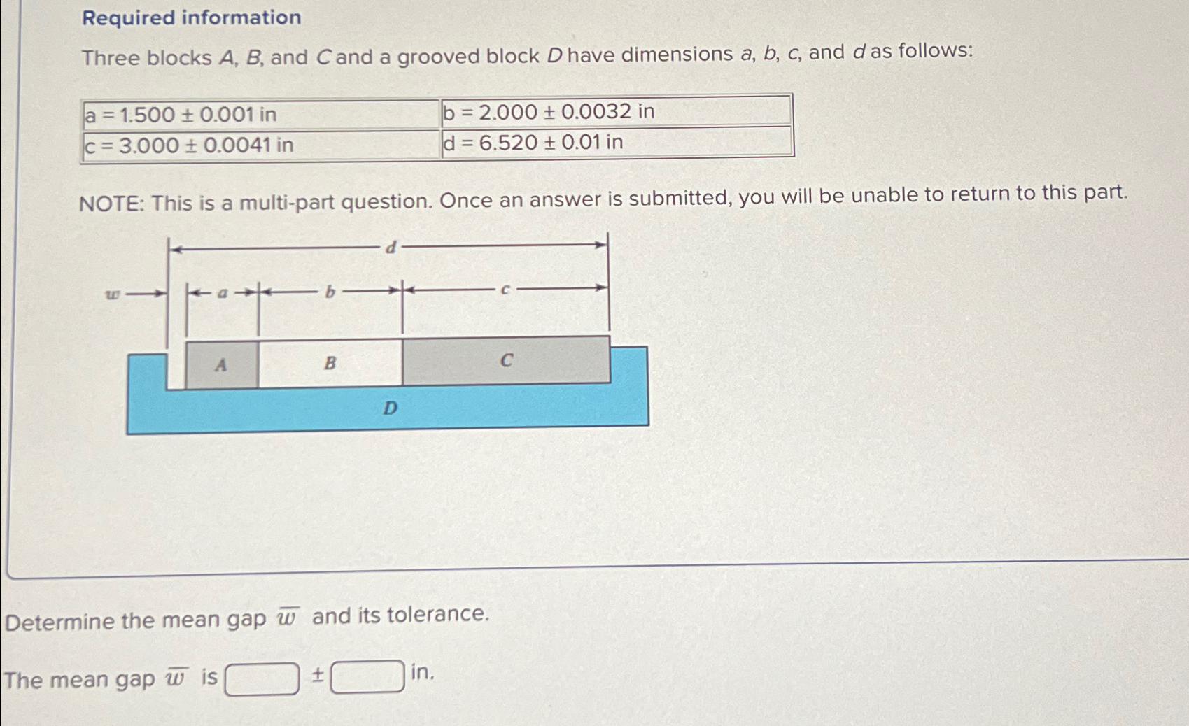 Solved Required information\\nThree blocks A,B, and C and a | Chegg.com