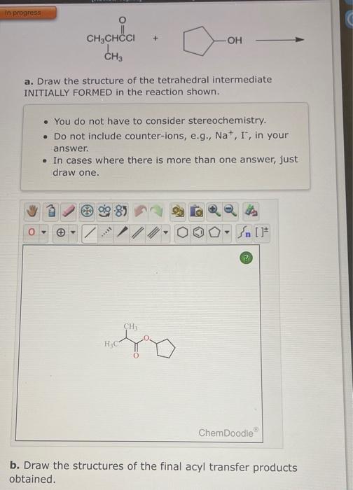 Solved OH a. Draw the structure of the tetrahedral | Chegg.com