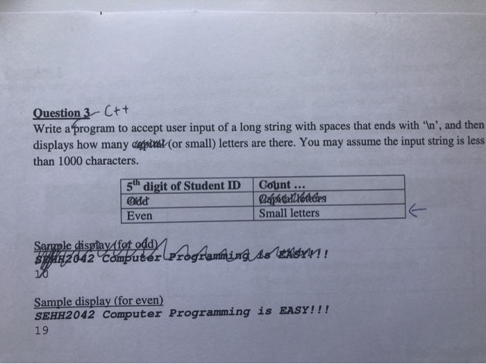 Solved Question 3 Write A Program To Accept User Input Of A 4584