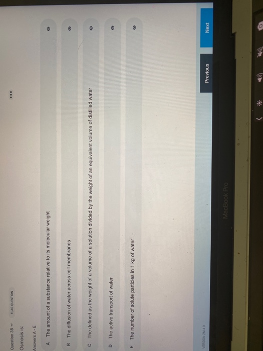 Solved . Question 36 FLAG QUESTION The subcellular structure | Chegg.com