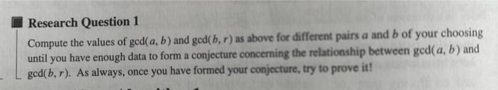Solved Also do the conjecture and proof using "OVERLEAF" . | Chegg.com