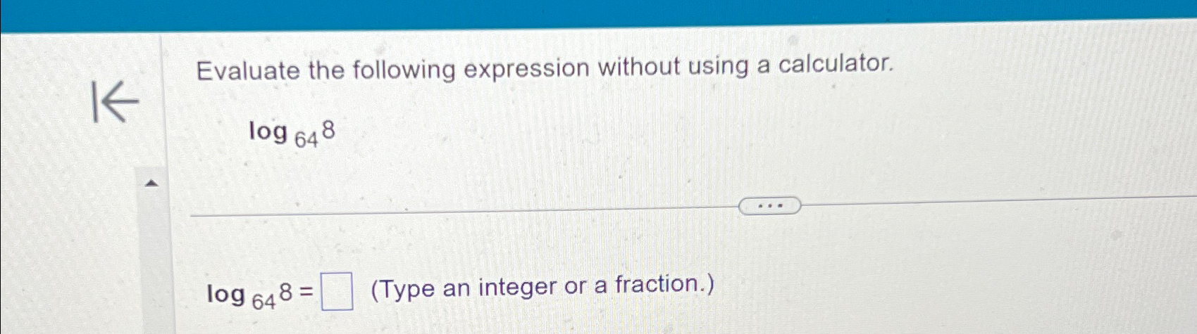 Solved Evaluate the following expression without using a | Chegg.com
