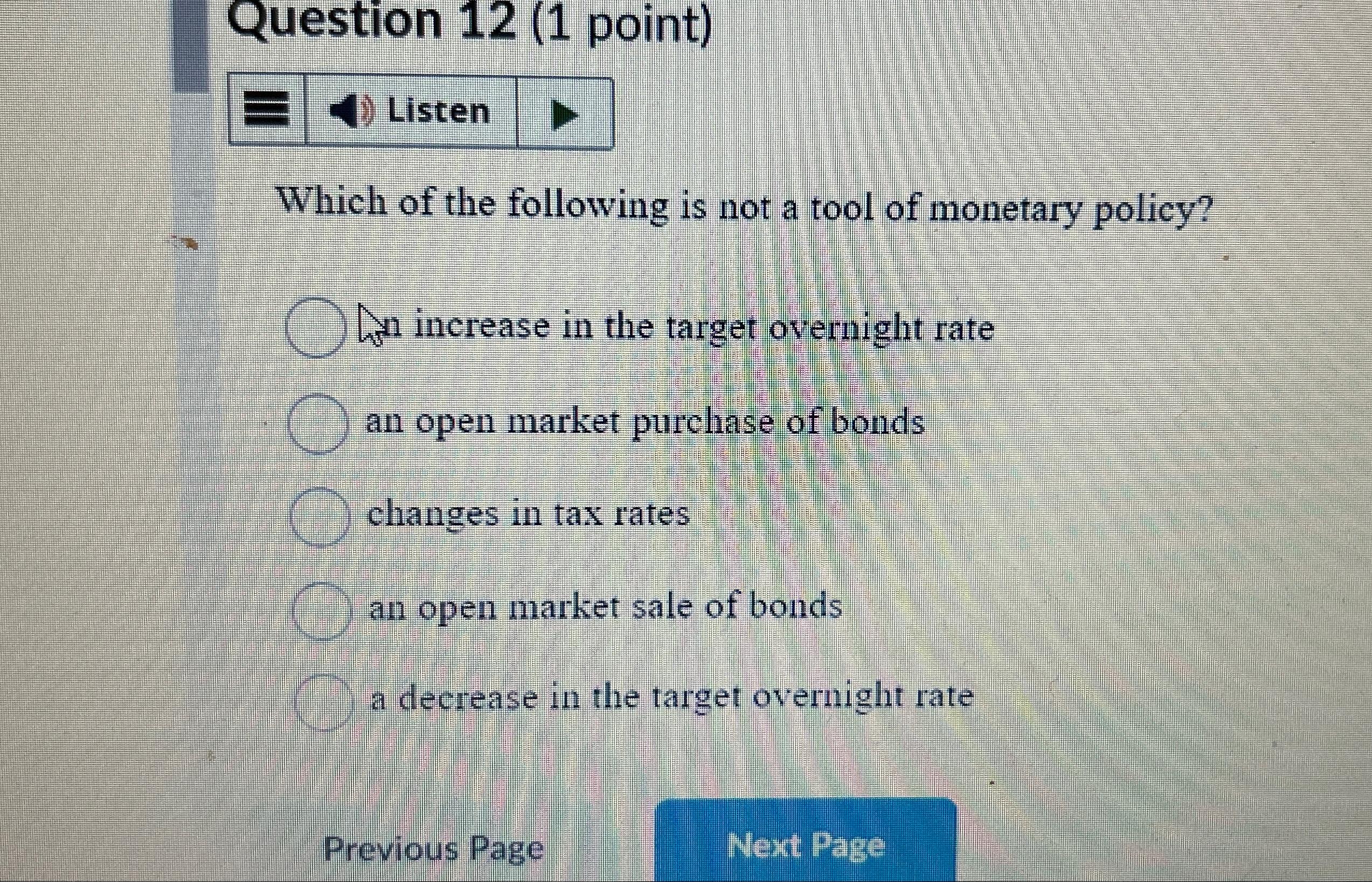 Question 12 (1 ﻿point)ListenWhich of the following is | Chegg.com